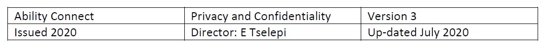Privacy Policy - Ability Connect